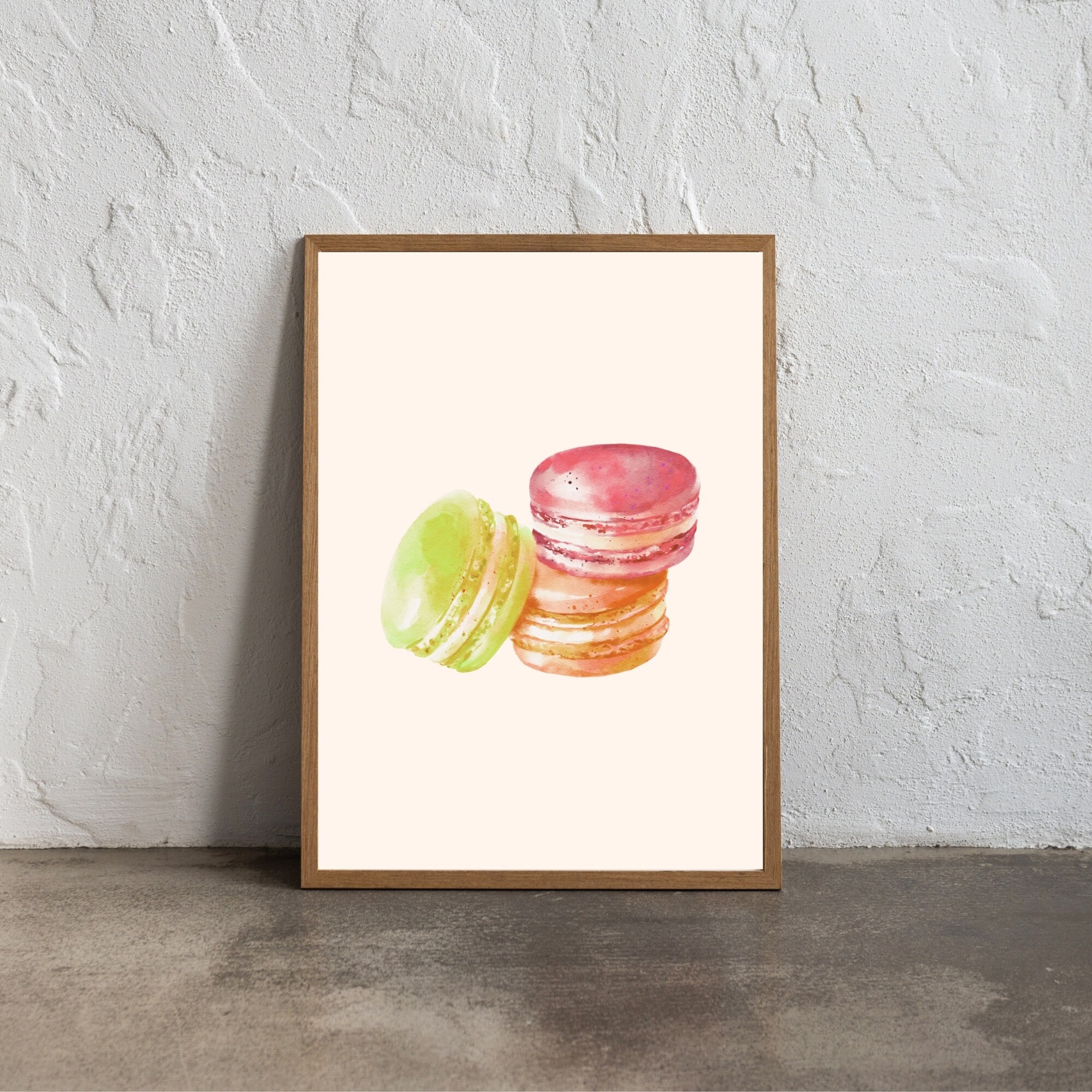 Macarons Printable Wall Art Kitchen Wall Decor Girly Wall Art Macarons ...