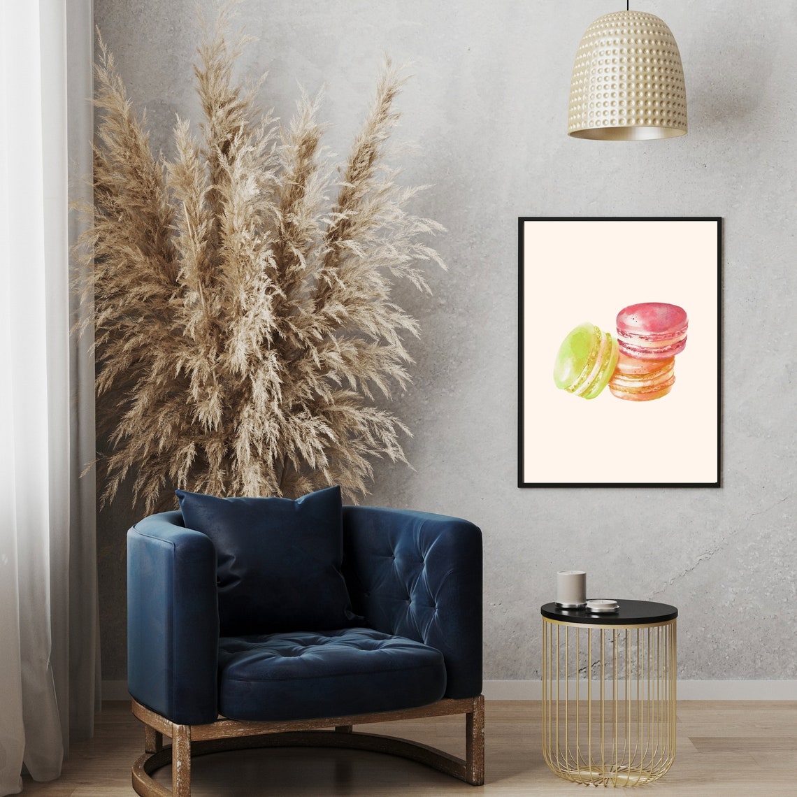 Macarons Printable Wall Art Kitchen Wall Decor Girly Wall Art Macarons ...