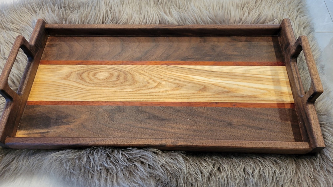 Handmade Walnut Serving Tray - Etsy
