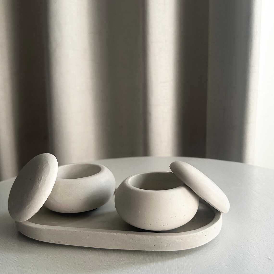Salt Cellar With Lid Bowl Cute Salt and Pepper Bowl Handmade Dinnerware ...