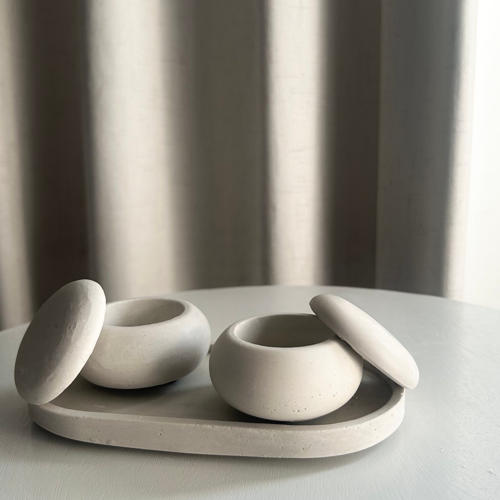Salt Cellar With Lid Bowl Cute Salt and Pepper Bowl Handmade Dinnerware ...