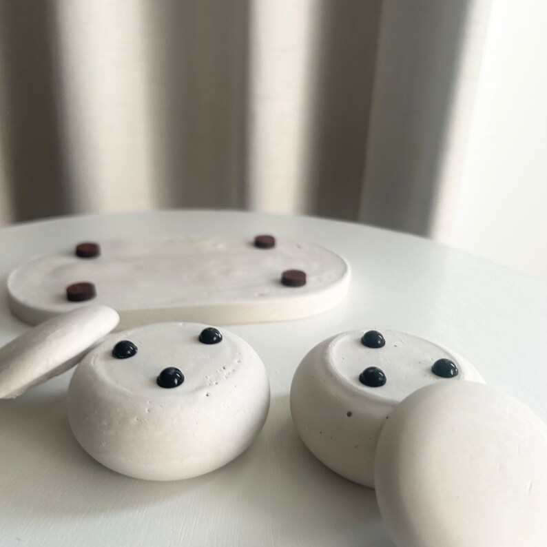 Salt Cellar With Lid Bowl Cute Salt and Pepper Bowl Handmade Dinnerware ...