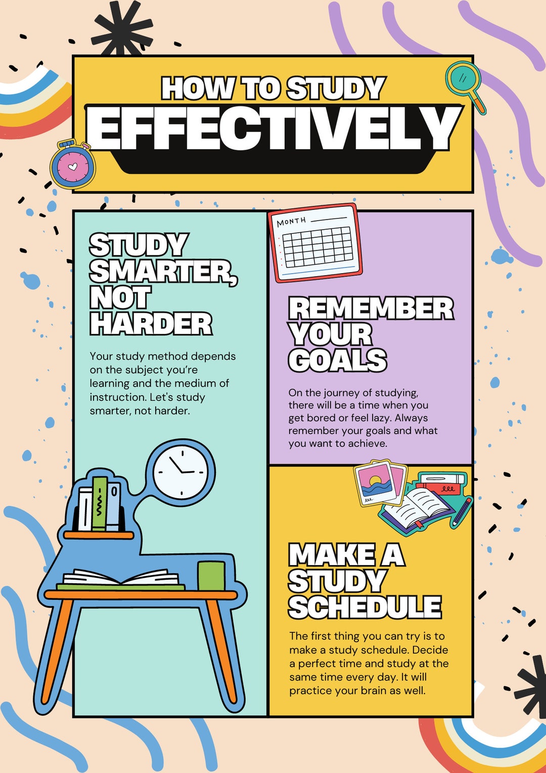 How to Study Effectively - Editable Guide, Print, Planner FULLY ...