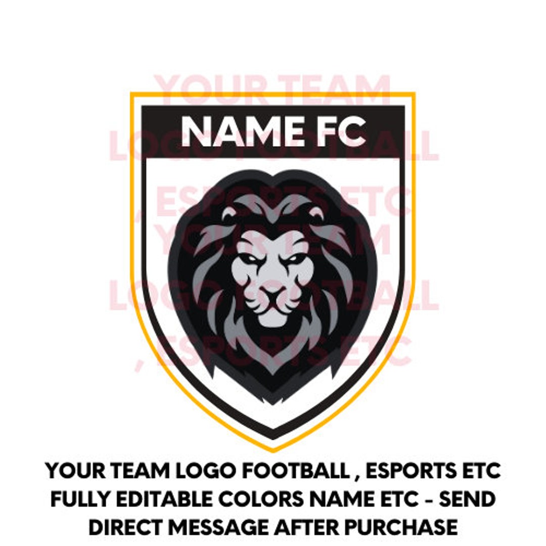 Two Football/esports Logo - Fully Customizable, Colors & Name Etc ONLY ONE AVAILABLE Unique - Etsy
