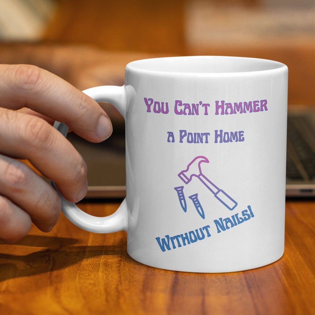 Funny Woodworking Themed Coffee Mug, Crafty Carpenter Cup, Ideal Gift ...