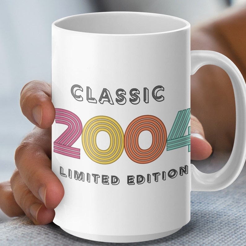 Classic 2004 Limited Edition Vintage Style Coffee Mug, Unique Birthday ...