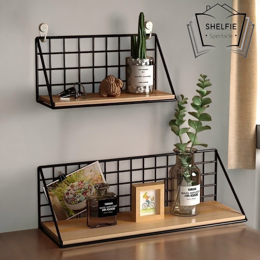 Wall Hanging Racks Wall-mounted Decor Indoor Outdoor Shelves - Etsy