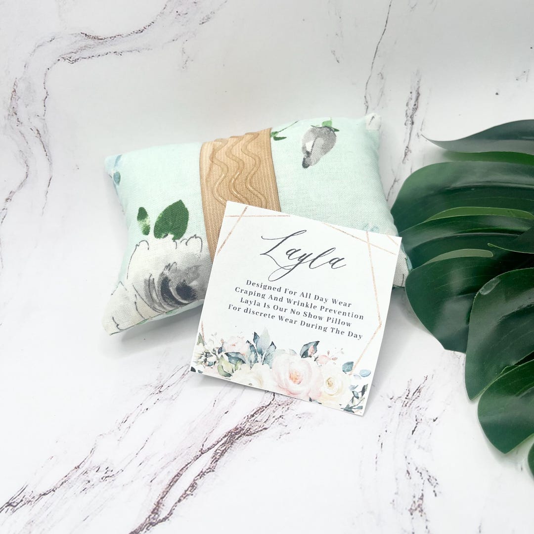 Discrete Day Time Breast Support Pillow in Cotton or Satin Wrinkle ...