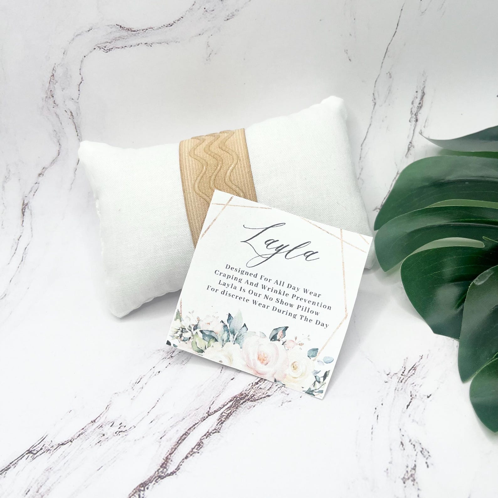 Discrete Day Time Breast Support Pillow in Cotton or Satin Wrinkle ...