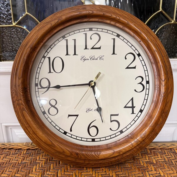 Elgin Wall Clock - Etsy