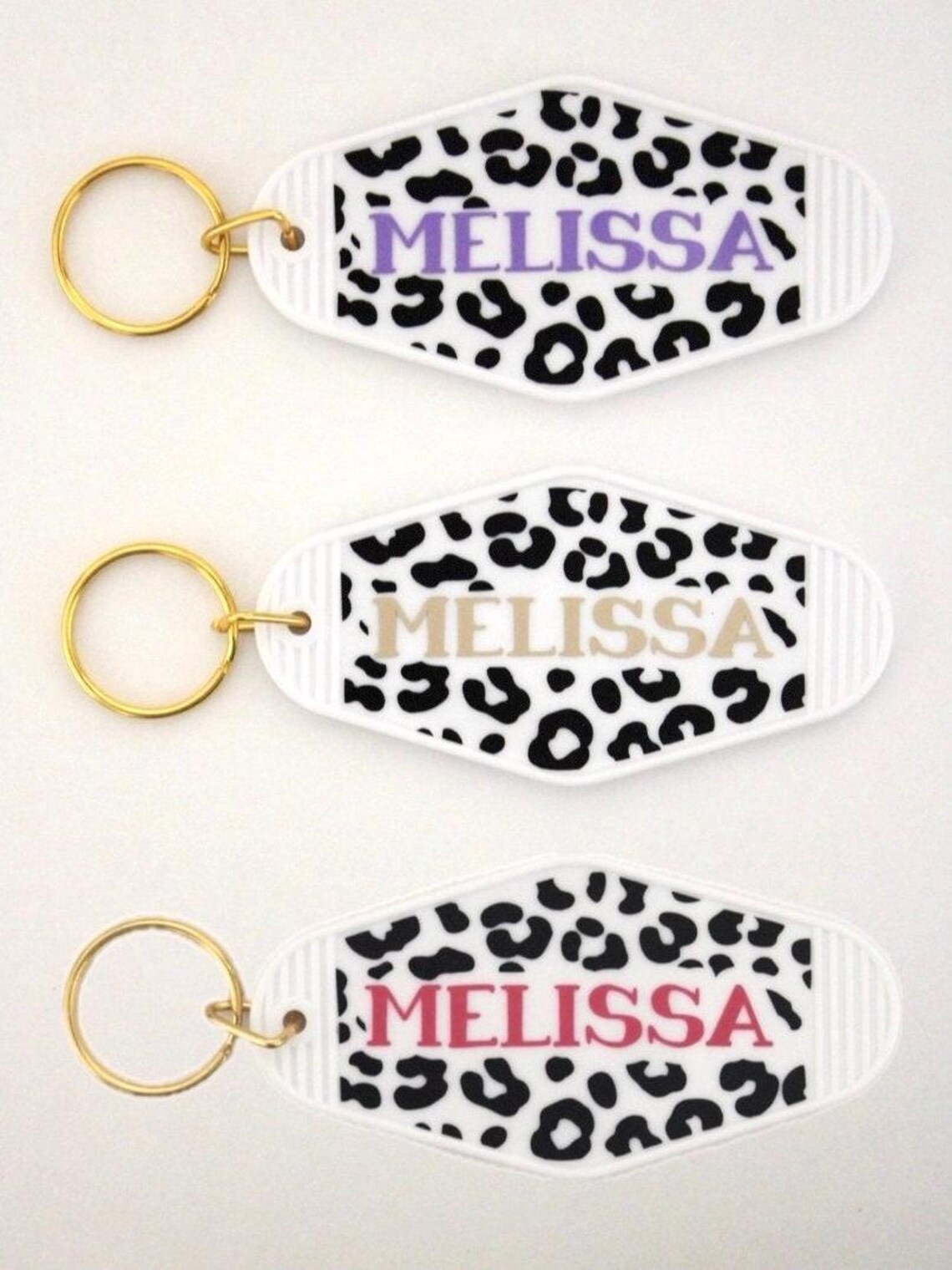 Cheetah Print Keychain - Motel Keychain - Cheetah Print Gifts ...