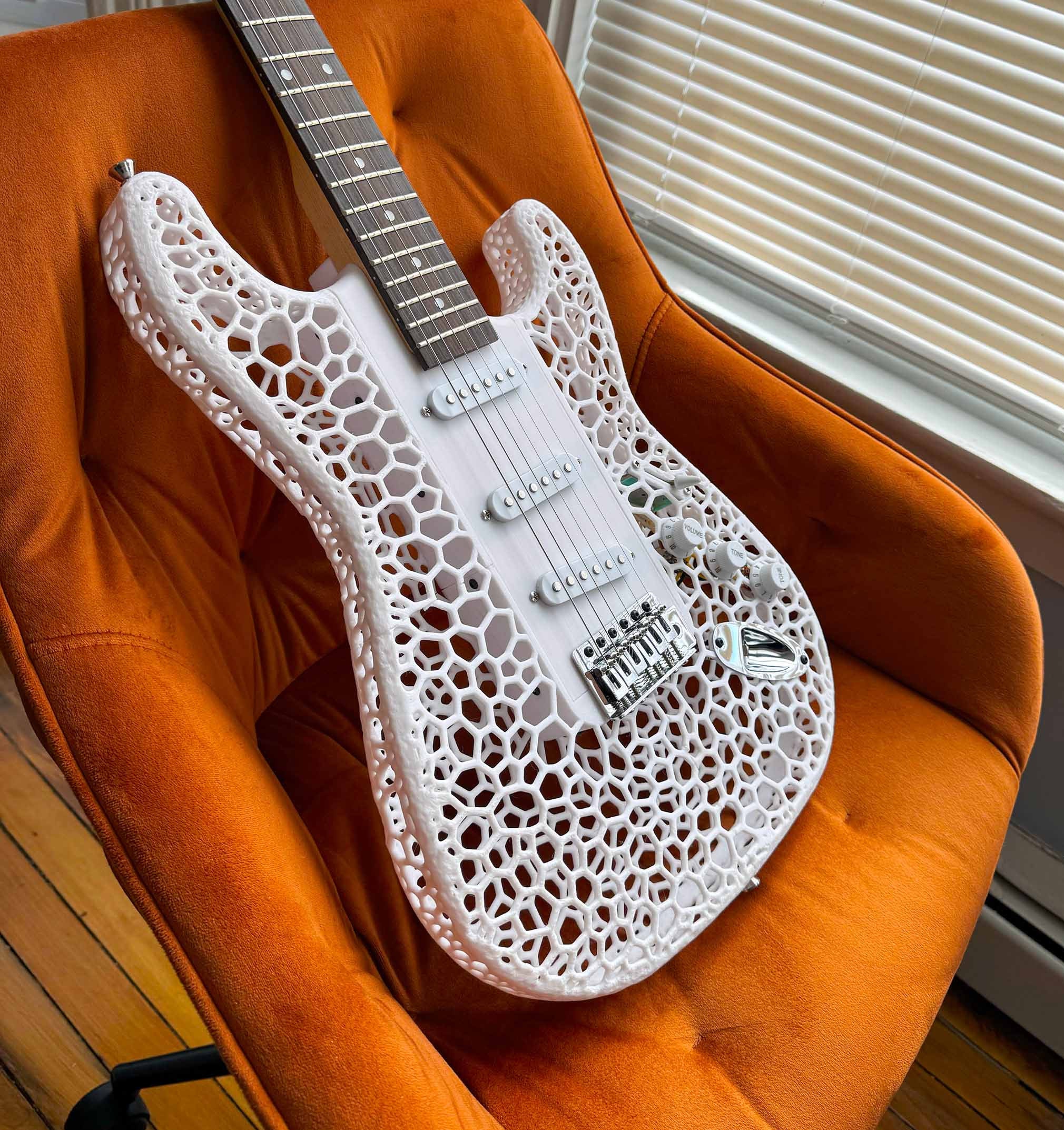 Custom Handmade Fender Strat-style Electric Guitar 3D Printed ...