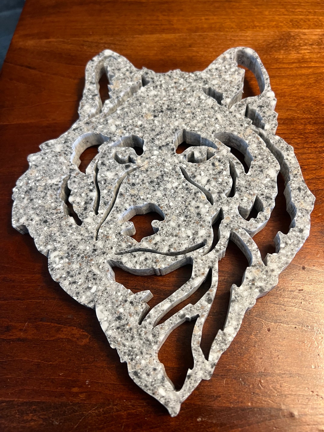 Corian Timber Wolf Wall Decor by Shedtimecrafts - Etsy