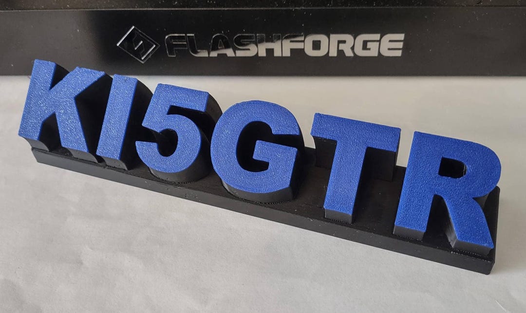 Ham Radio Call Sign Display 3D - Etsy