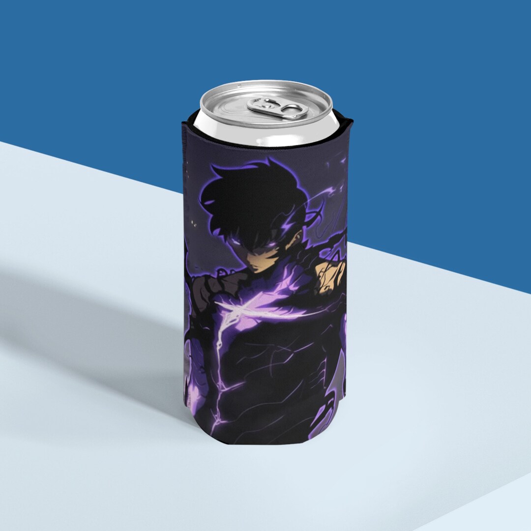 Solo Leveling Sung Jinwoo Neoprene Slim Can Cooler Keeps Drinks Cold ...