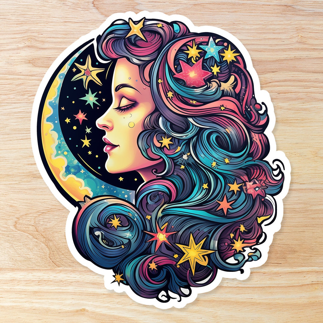 Moonchild Sticker: Waterproof Vinyl Sticker - Etsy