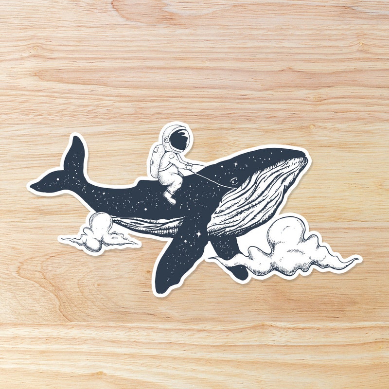 Whale Sticker - Etsy