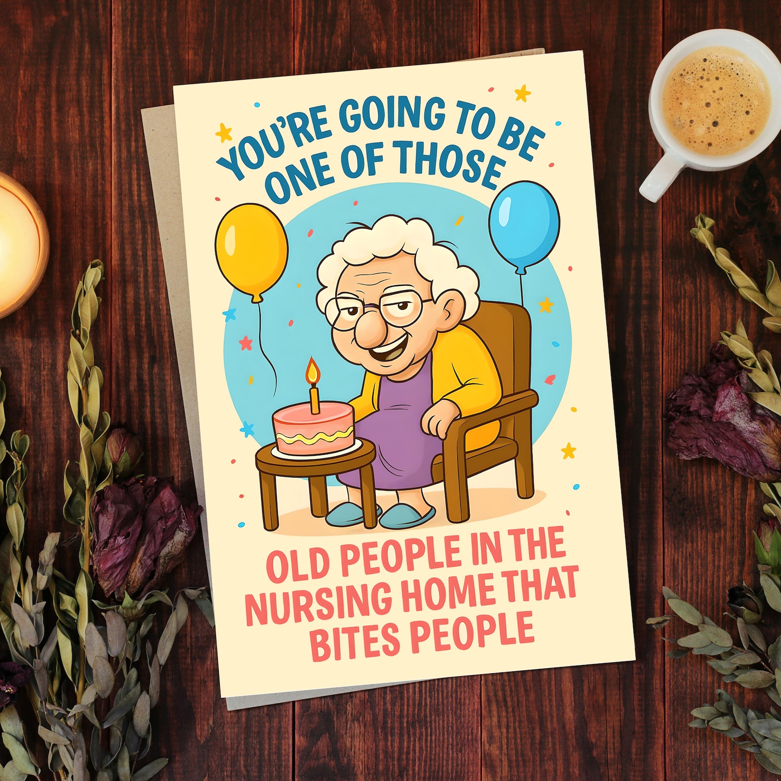 Funny Birthday Card: Nursing Home Humor for Friends - Etsy