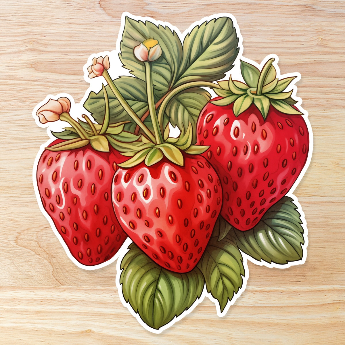 Strawberry Sticker - Etsy