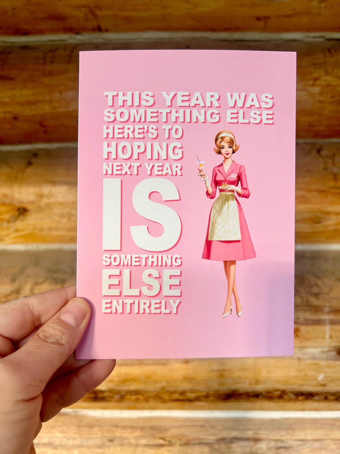 Funny Retro New Year Cards – 1950s Housewife Holiday Cards With ...