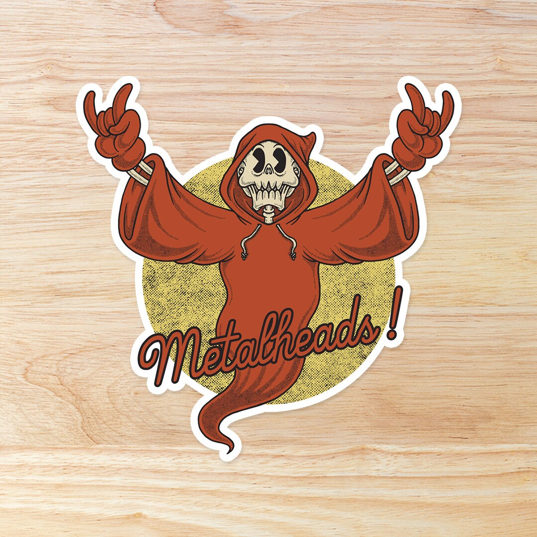 Metalheads Sticker - Heavy Metal Music Sticker - Etsy