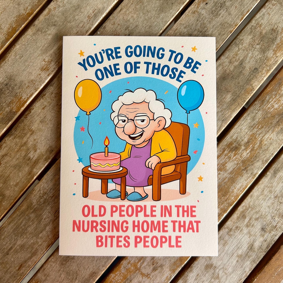 Funny Birthday Card: Nursing Home Humor for Friends - Etsy