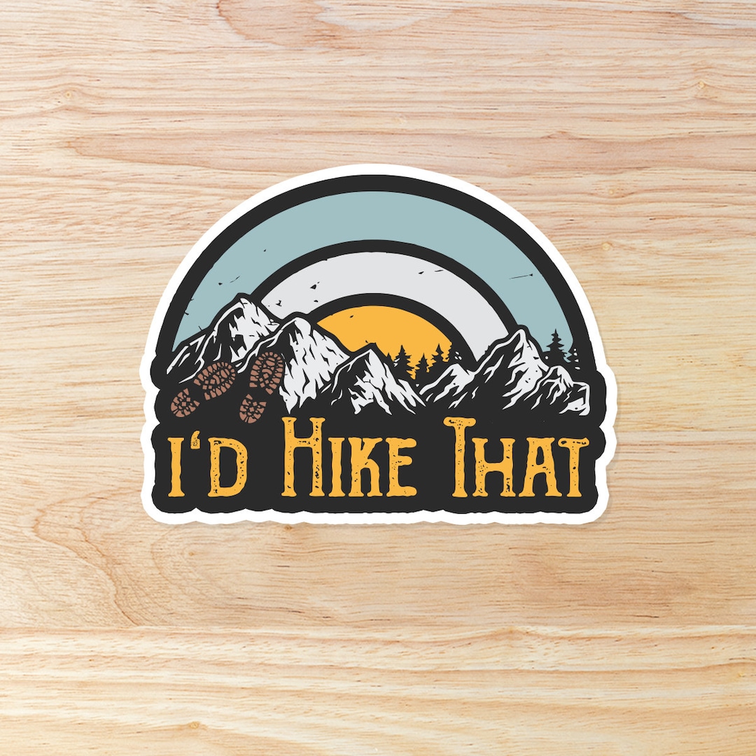 Hiking Sticker - Etsy