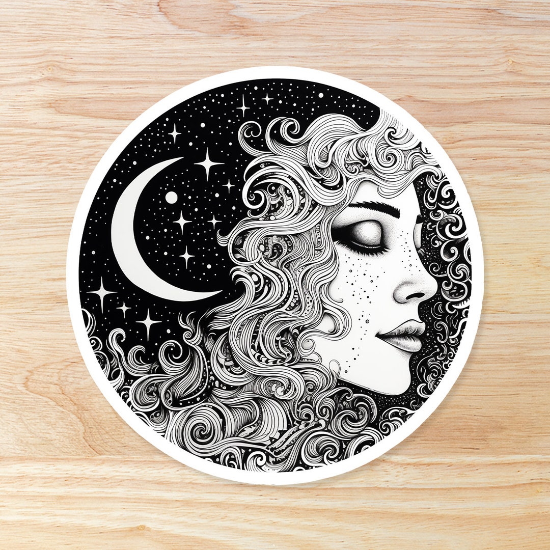 Moon Child Sticker - Etsy