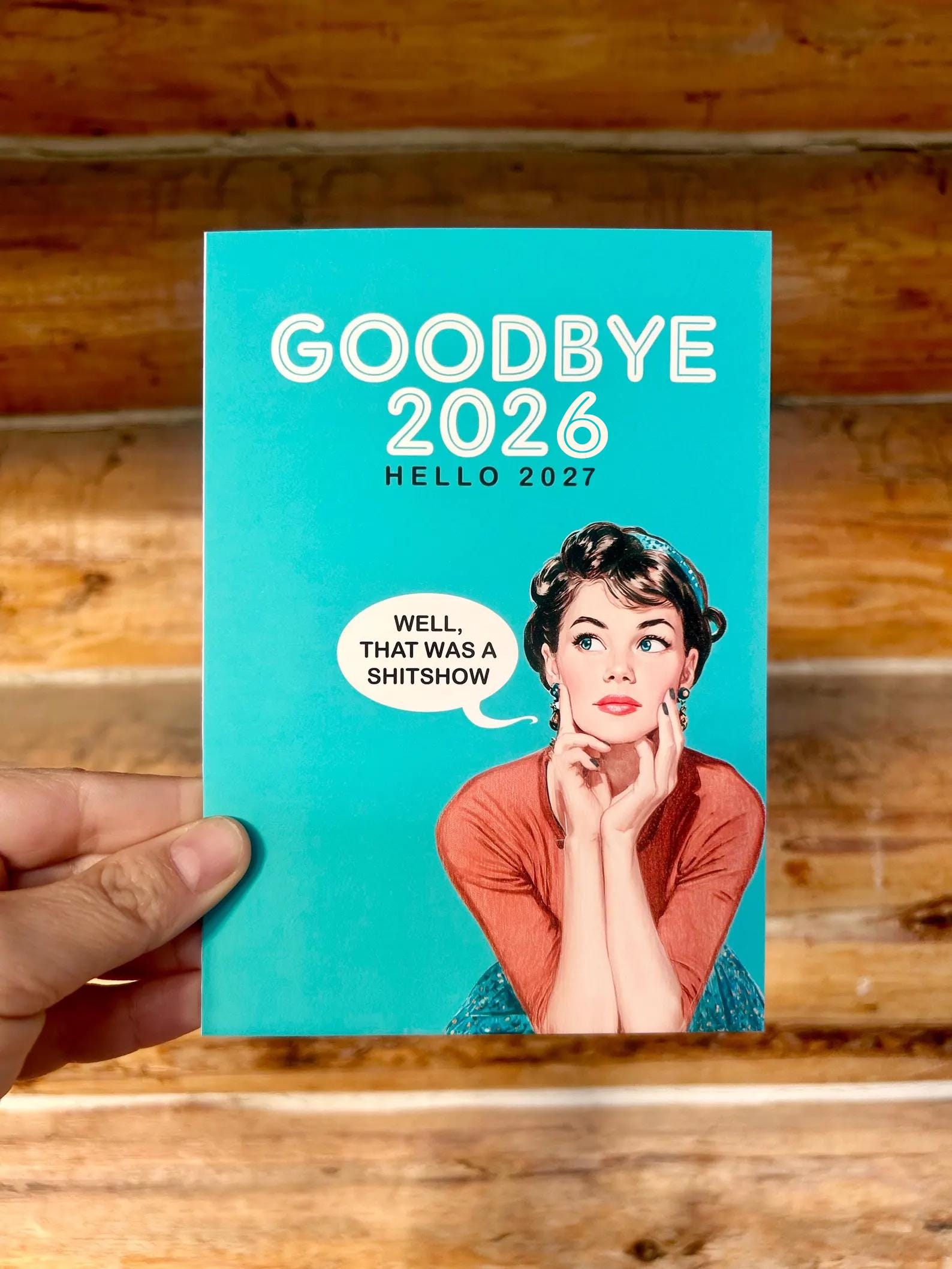 Funny Retro New Year Cards – 1950s Housewife Holiday Cards With ...