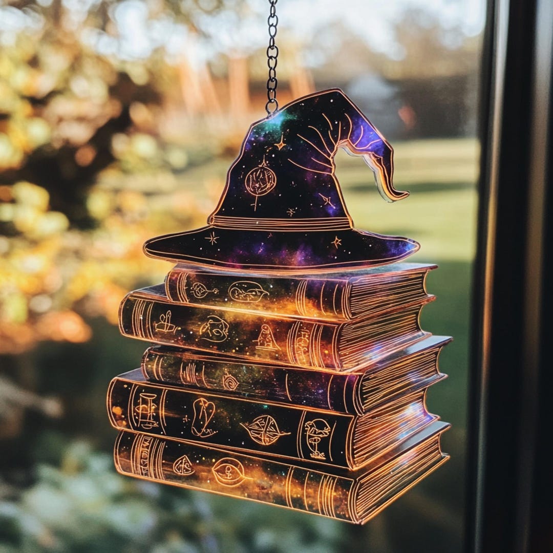 Wizard Sorting Hat Bookish Acrylic Window Hanging Decor,wizard ...