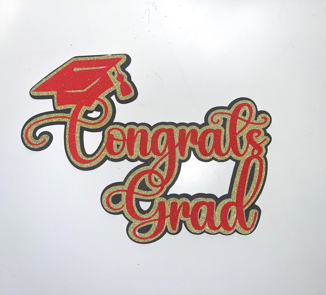 Congrats Grad Topper - Etsy