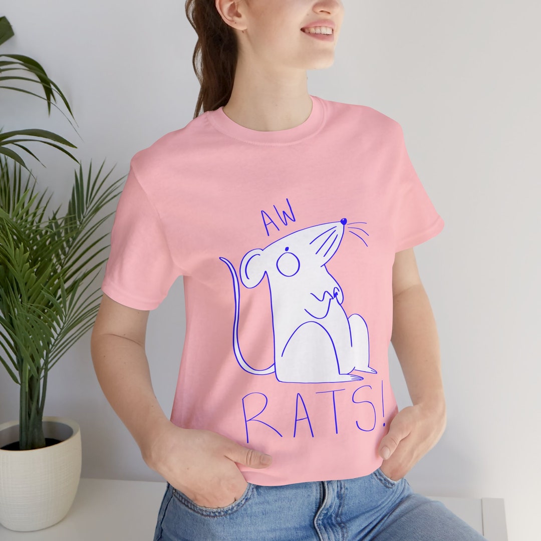 Rat Tshirt Gift for Rat Owner Funny Cute Rat Gift for Rat Lover Aw Rats ...