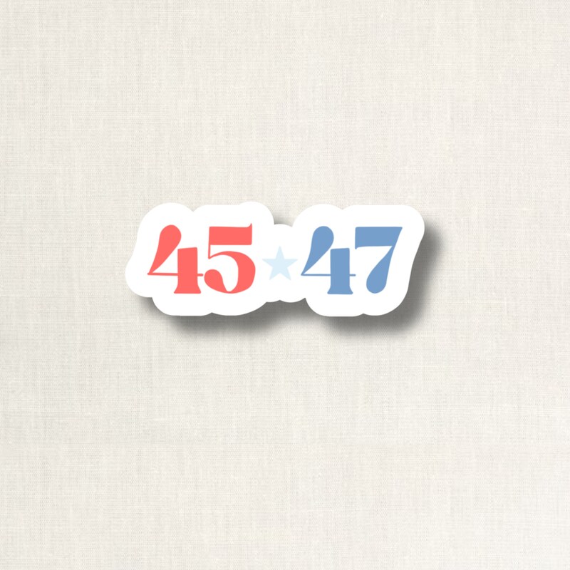 Trump 47 Sticker - Etsy