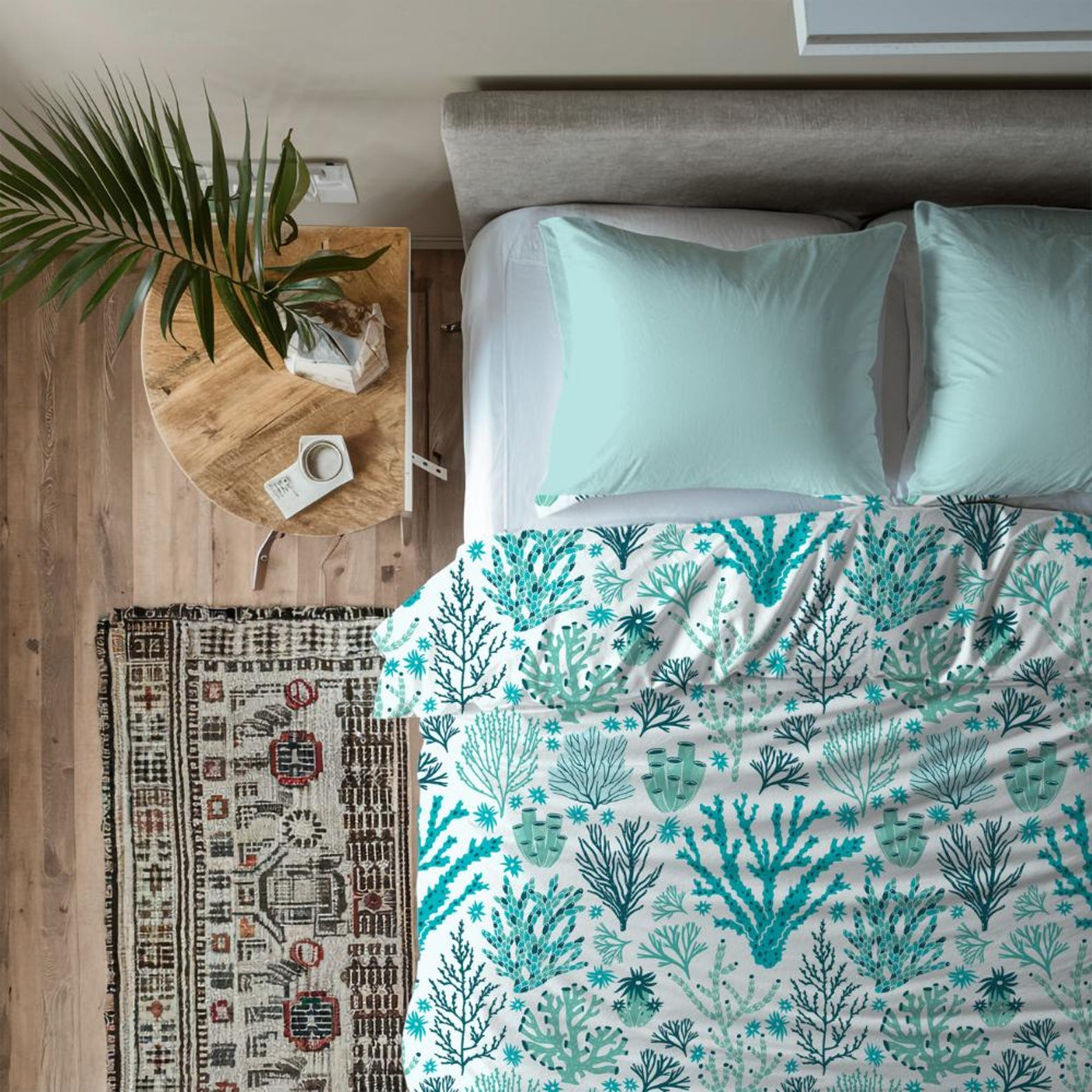 Coral Reef Bedding Set Coastal Decor Collection Beach House Bedding ...