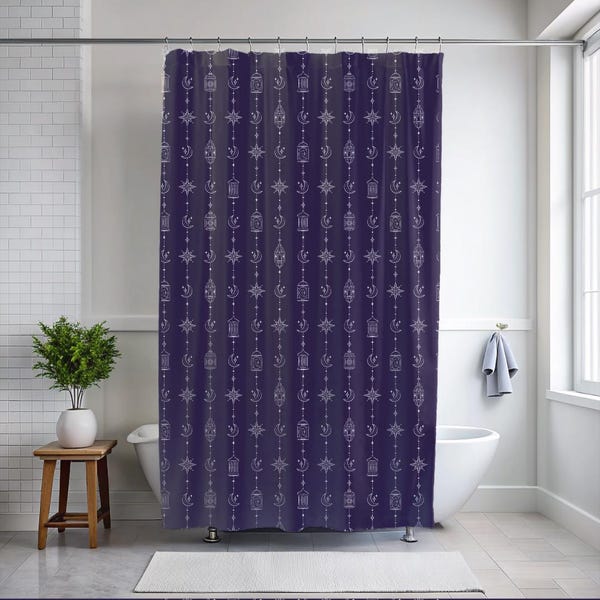 Purple Shower Curtain Pattern - Etsy