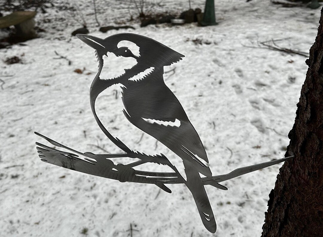 Metal Blue Jay on Hammer in Branch DXF Instant Download - Etsy