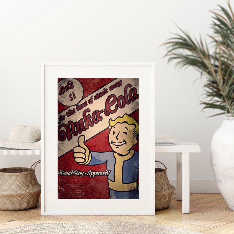 Fallout Nuka Cola Girl Movie Poster, Room Decor, Movie Art, Gifts for ...