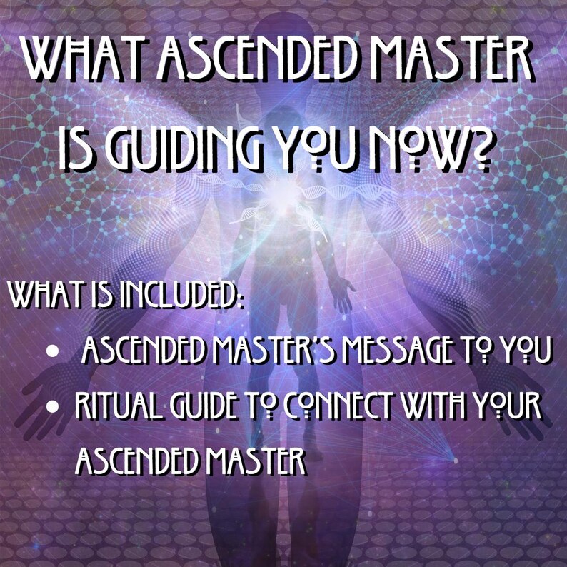 Ascended Masters Oracle Reading & Ritual Guide - Etsy