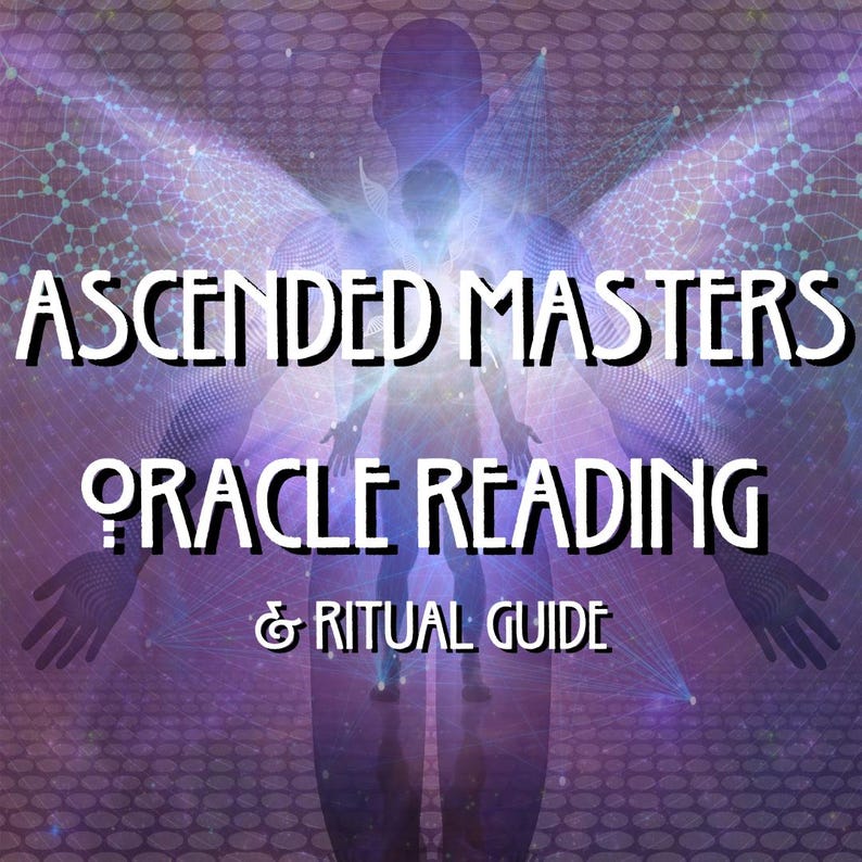 Ascended Masters Oracle Reading & Ritual Guide - Etsy