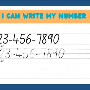 Editable Name & Address Workbook With Letter and Number Tracing ...