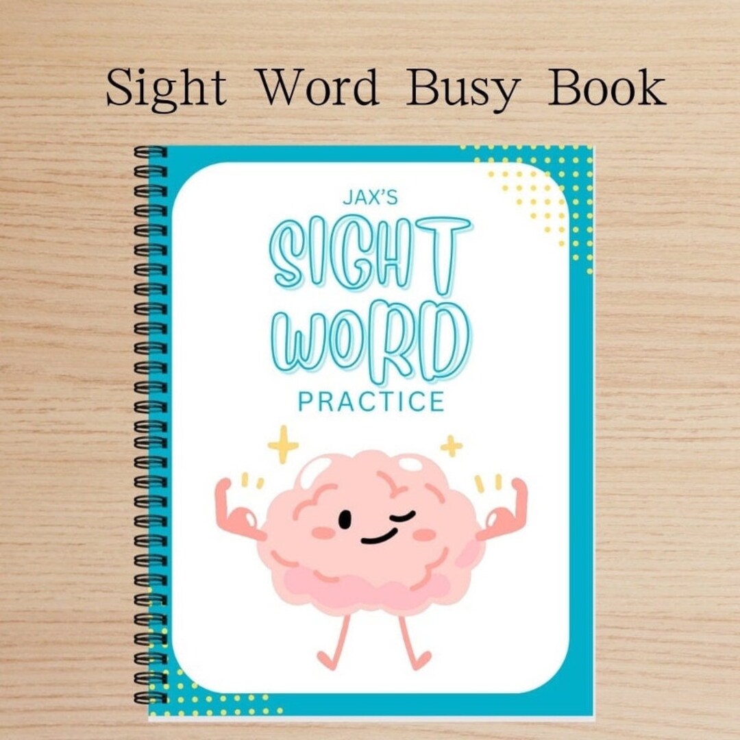 Printable Sight Word Busy Book for Kindergarten and 1st 2nd Interactive ...