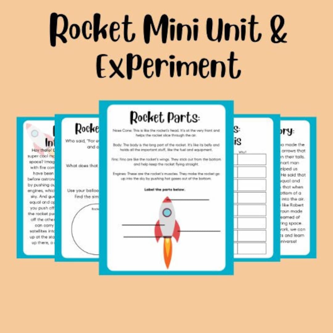 Educational Rocket Activity Unit: Experiment + Reading Passages for ...