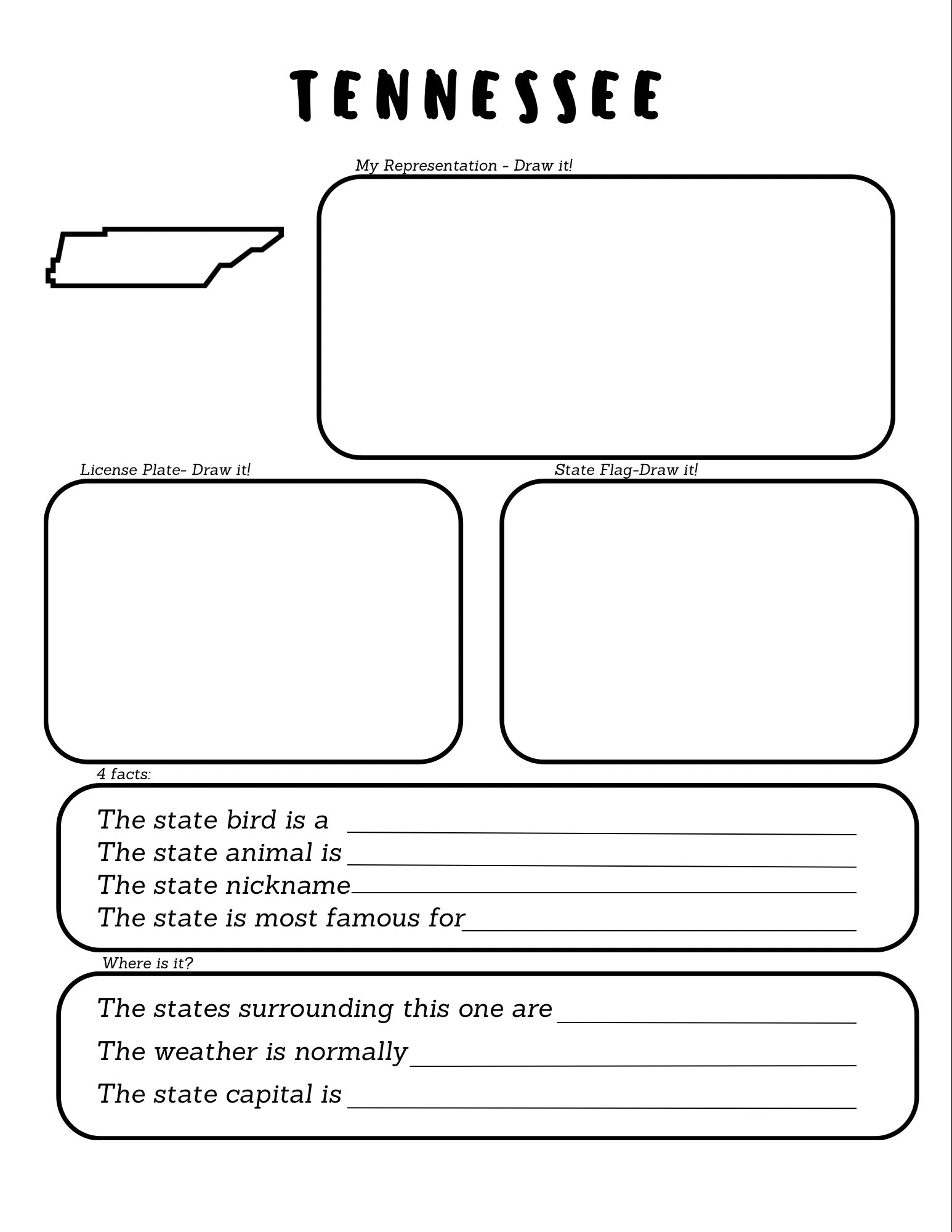 Printable United States Workbook Bundle: History & Geography for Kids ...