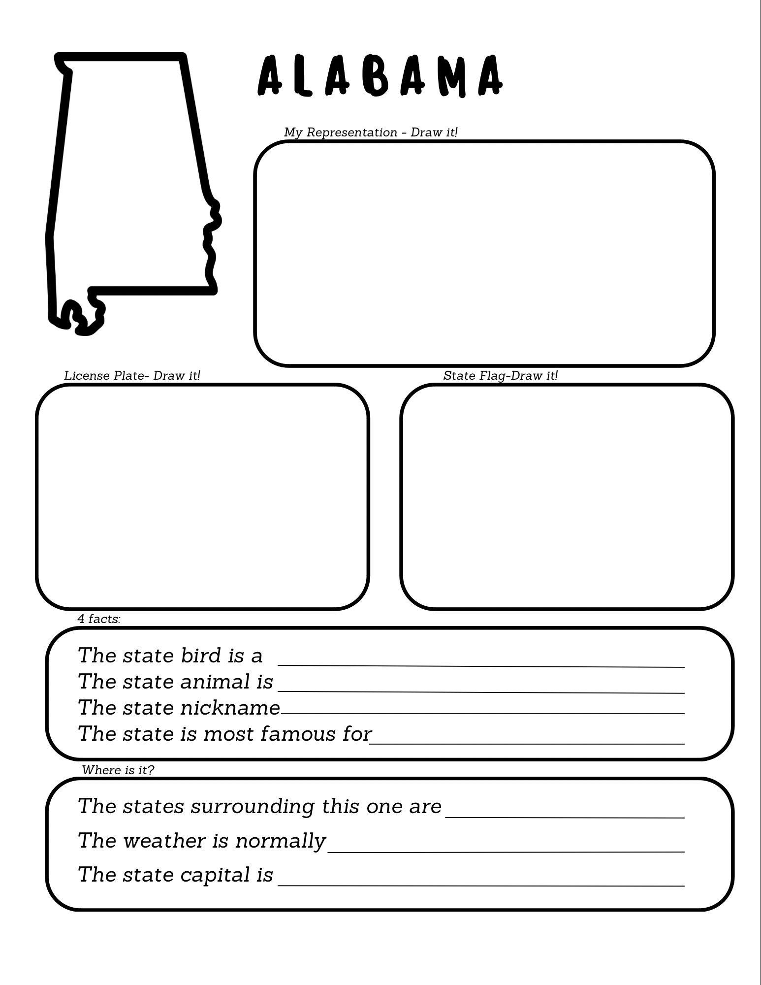 Printable United States Workbook Bundle: History & Geography for Kids ...