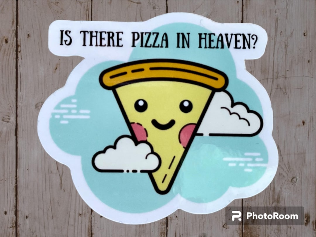 Pizza in Heaven Sticker - Etsy