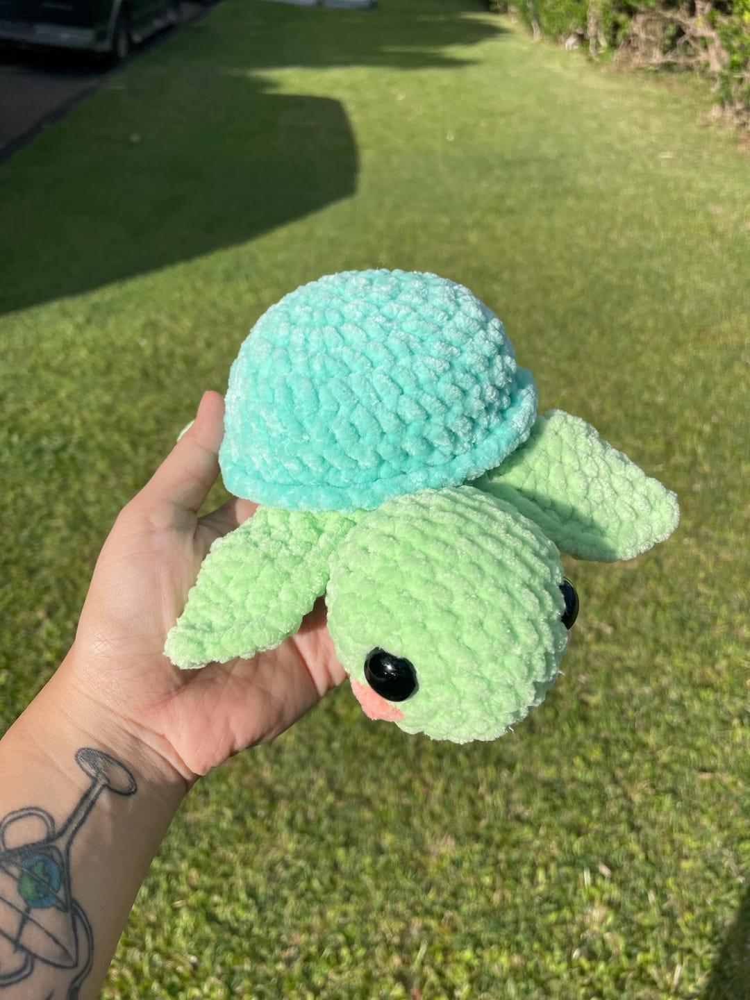 Sea Turtle Crochet Emotional Support Plushie (regular Size) - Etsy