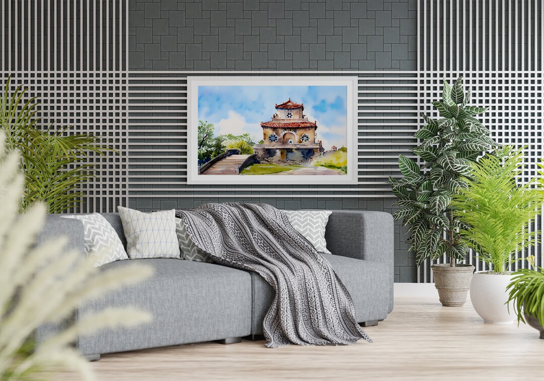 Thuong Tu Gate Hue Imperial City Canvas Vietnam Landmark Art Print - Etsy