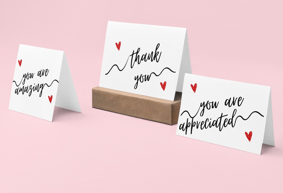 Thank You Notes - 4x6 -personalized Assortment - Etsy