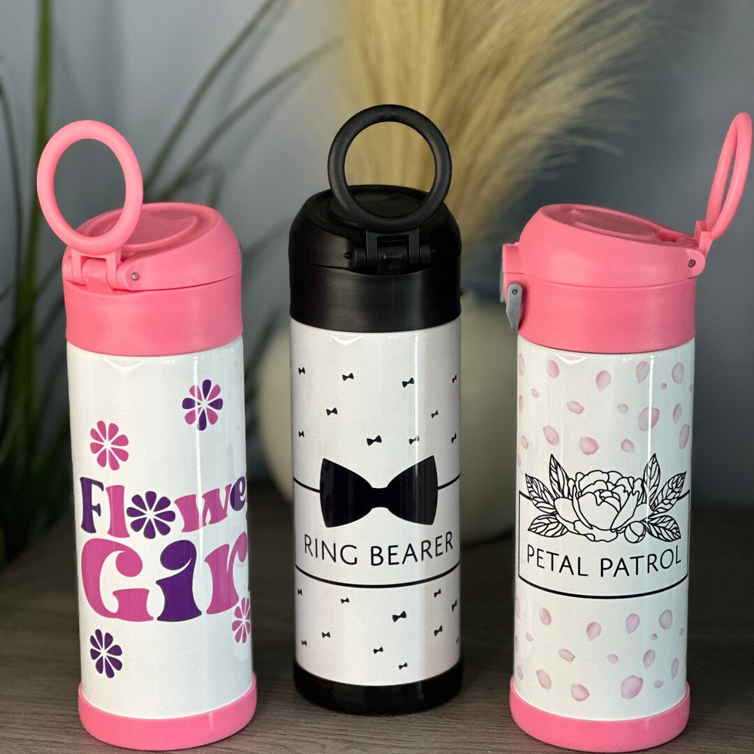Flower Girl & Ring Bearer Water Bottles, Flower Girl Proposal, Flower ...