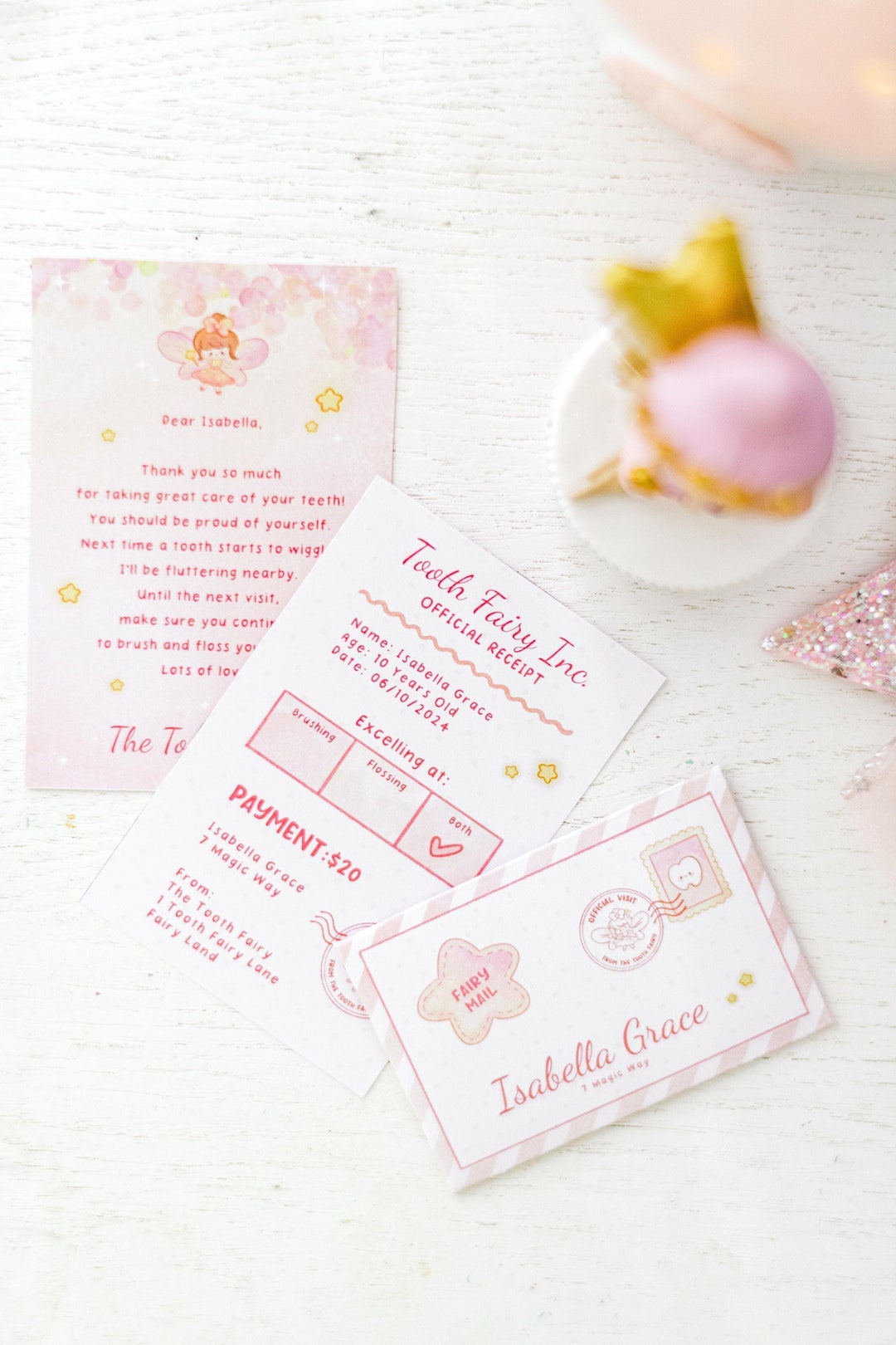 Tooth Fairy Letter Fairy Letter Fairy Mail Lost Tooth Tooth Loss Tiny ...